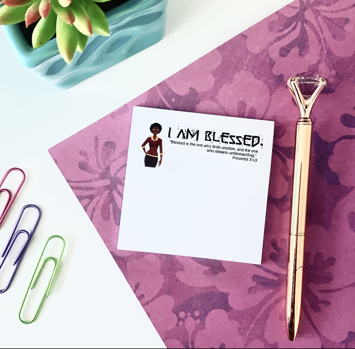 I am blessed sticky notes | Mamie L. Pack